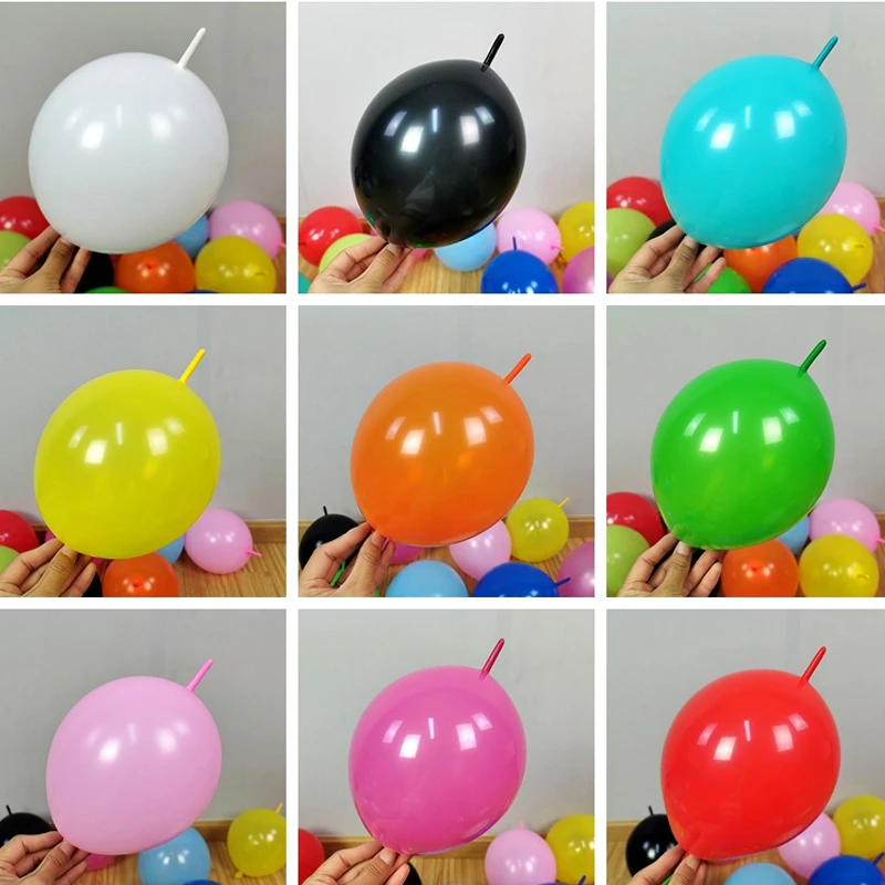 50pcs-lot-10-inch-Link-balloons-Wedding-Party-Decorations-tail-ballon ...