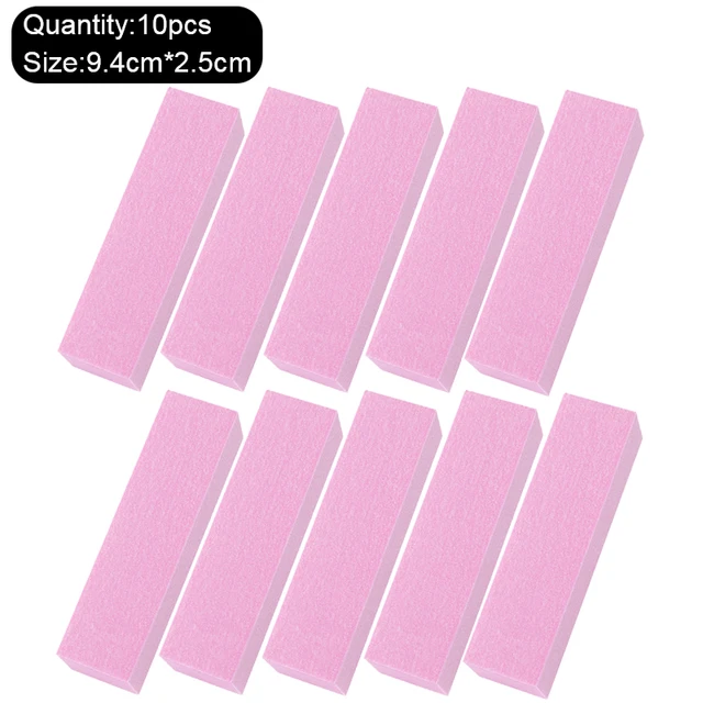 1/3/5/10Pcs Nail File Buffer Block Sanding Pedicure Buffing Grind Nail ...