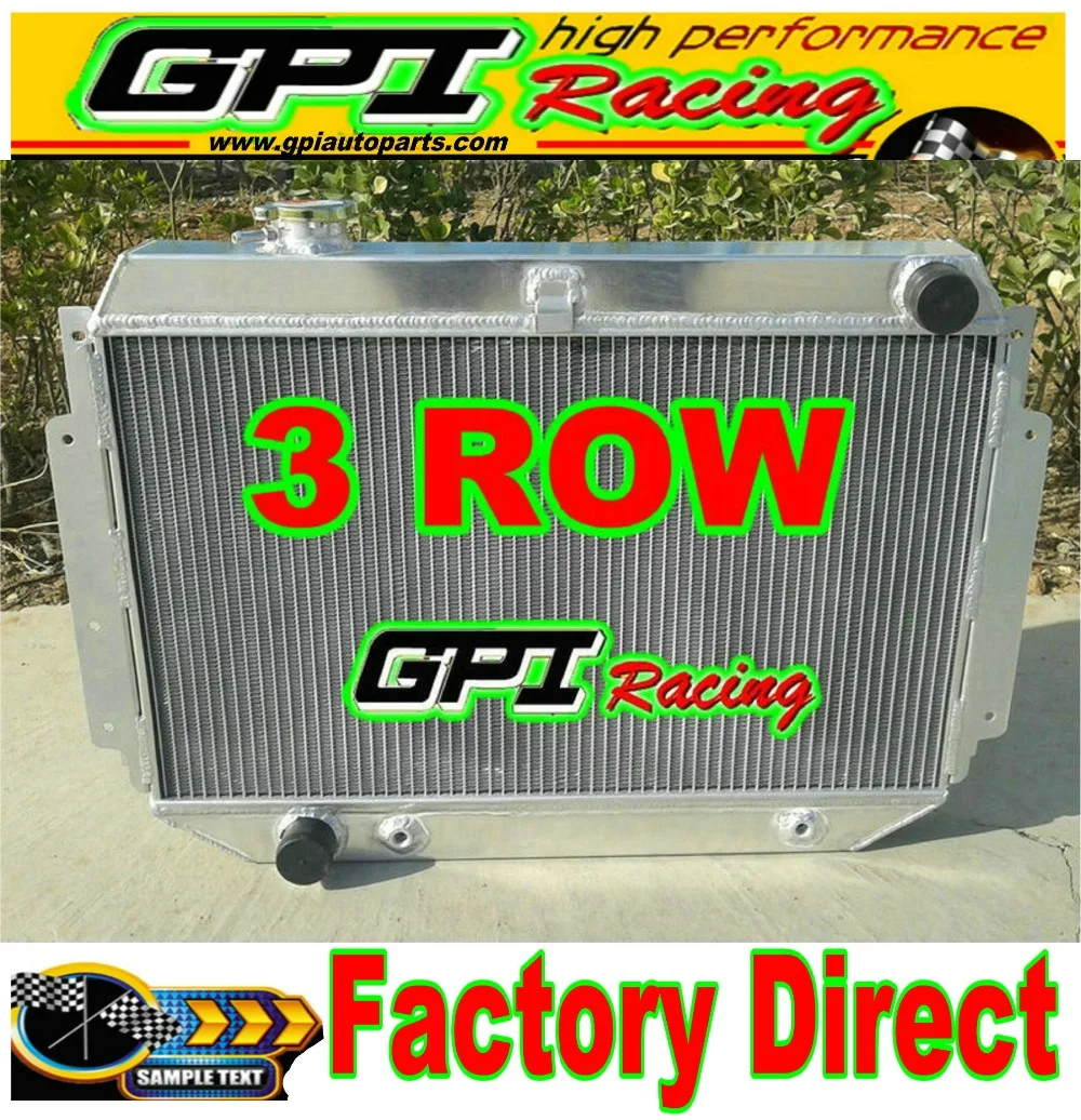 3 Row Aluminum Radiator For Holden Hq Hj Hx Hz 253 & 308 V8 Gpi Alloy ...