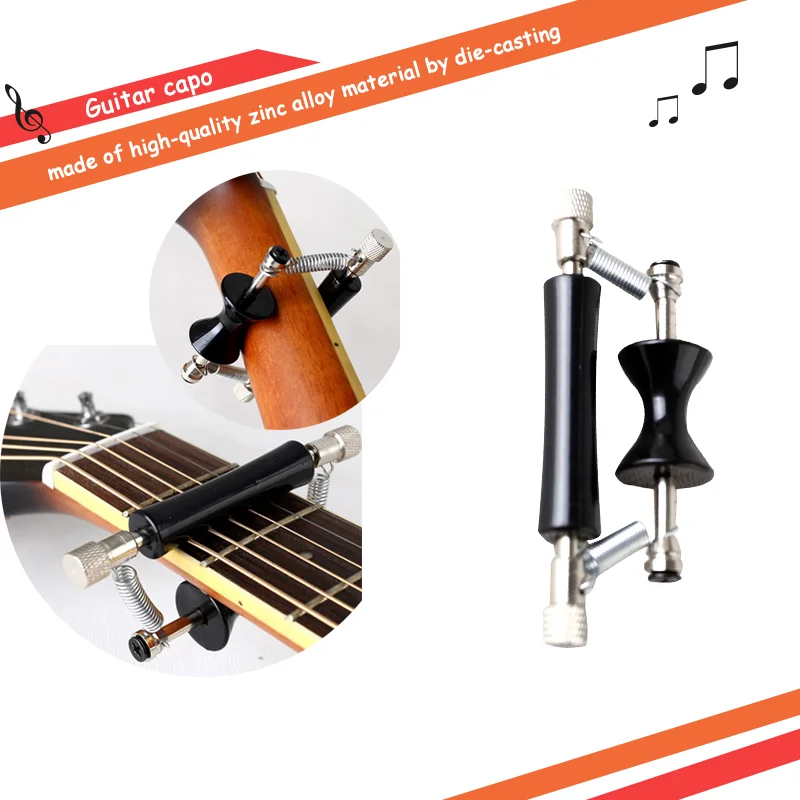 Adjustable Guitar Rolling Sliding Capo Environmentally Friendly Soft ...