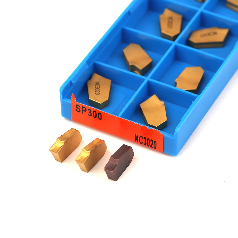 SP300 NC3020 NC3030 PC9030 korloy Grooving Carbide Inserts lathe cutter ...