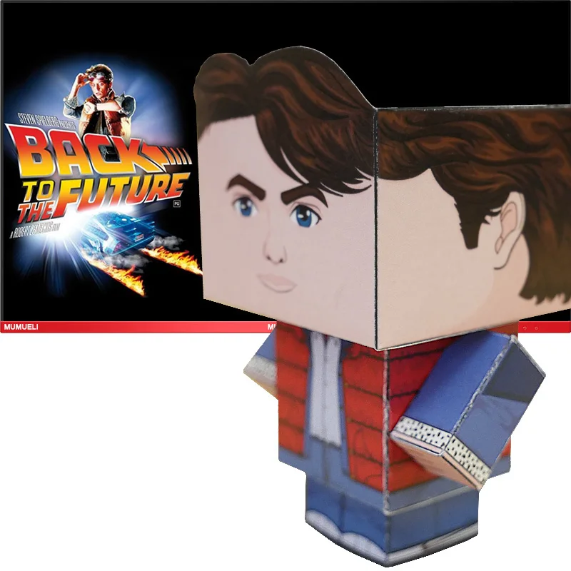 No-glue-Back-To-The-Future-Marty-Mcfly-3D-Paper-Model-Papercraft-Movie ...
