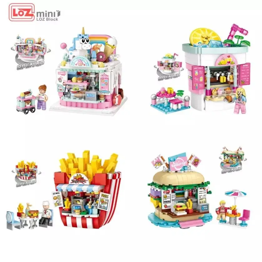 Loz Mini Blocks Ferris Wheel Toys A Carousel Plastic Assembly Blocks ...