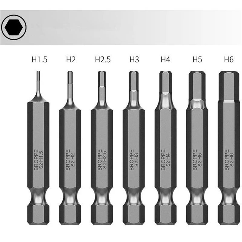 10Pcs-H1-5-H6-Hex-Head-Allen-Wrench-Drill-Bit-Set-Metric-Hex-Bit-Set ...