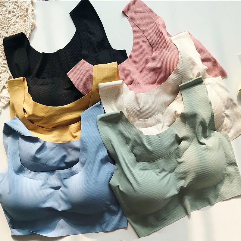 Sutiã push up ativo sem costura feminino, roupa íntima sexy para ...