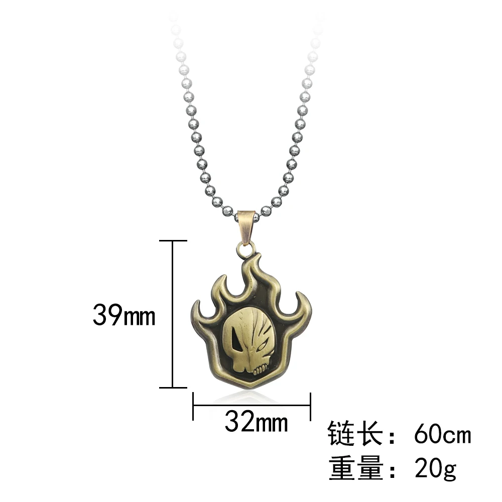 Bleach Kurosaki Ichigo False Fire Bronze Metal Pendant - Crazy Anime Store