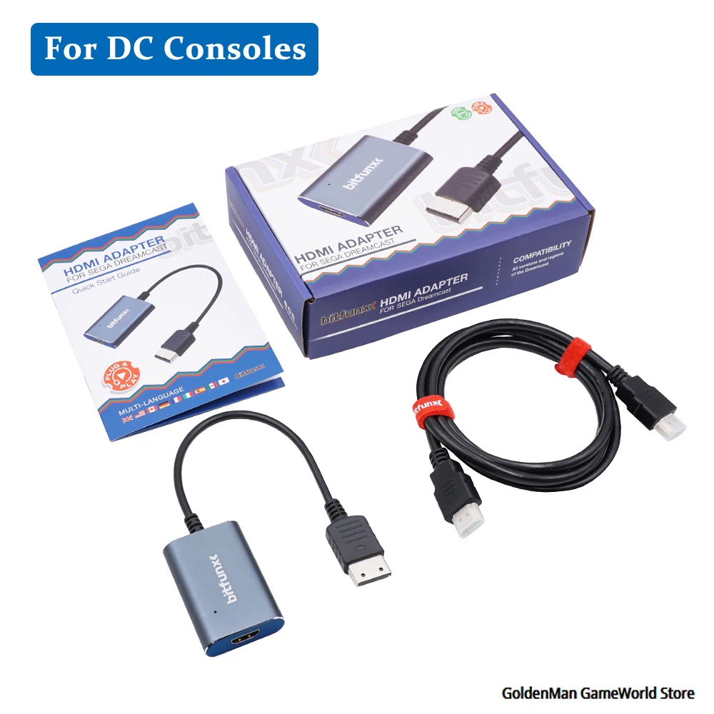High Definition Hd Video Game Hdmi-compatible Adapter For Sega All ...