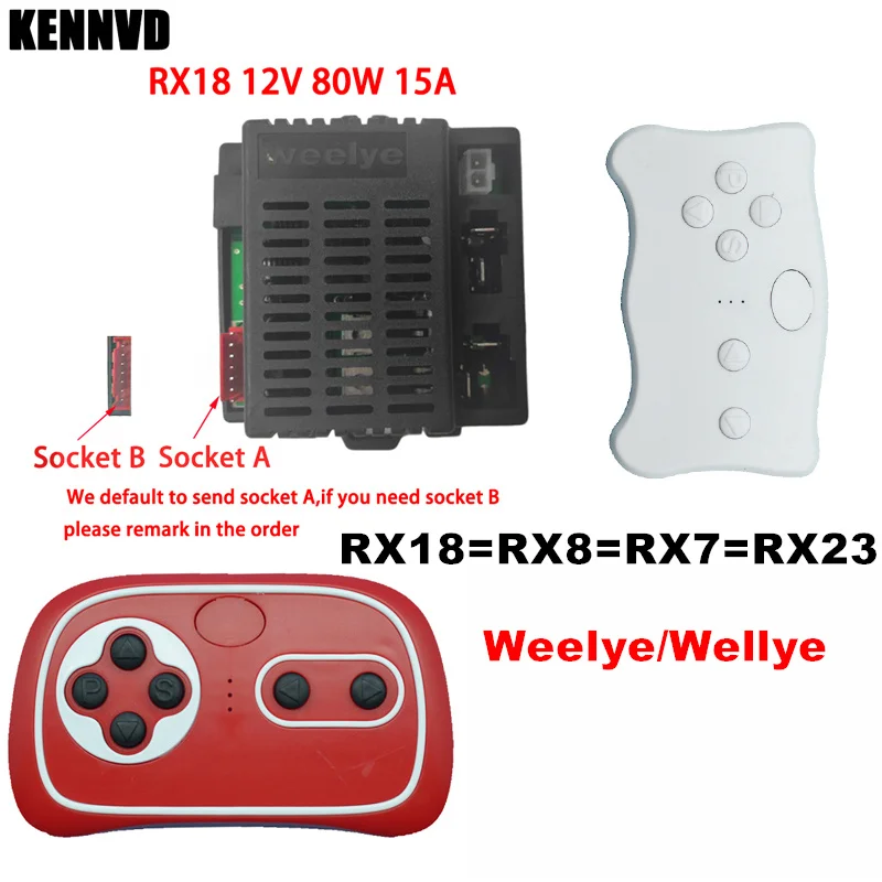 RX18-RX8-Wellye-Children-s-Electric-Car-2-4G-Bluetooth-Remote-Control ...