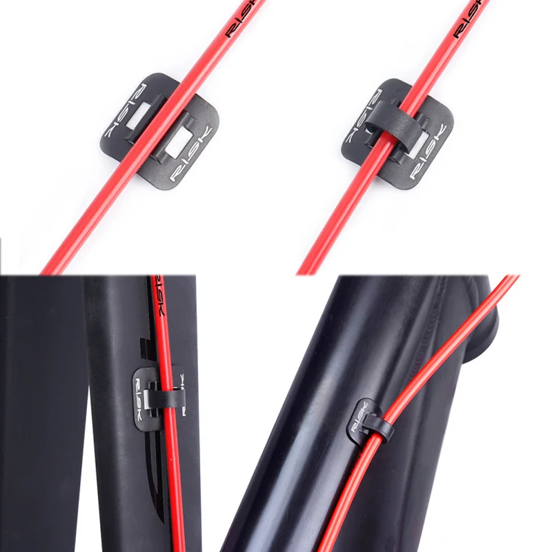 Aluminum-Double-sided-Adhesive-Bicycle-Cables-Housing-Buckle-C-Shape ...