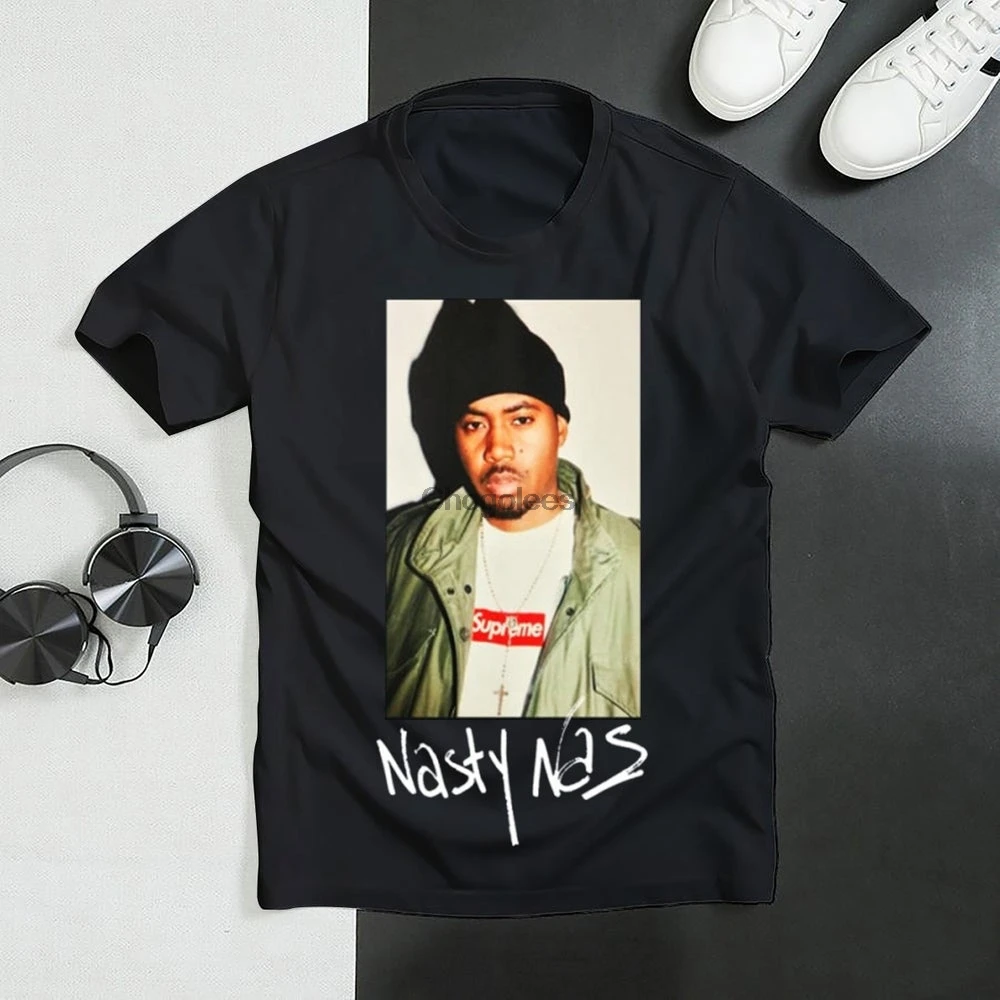 Nas Raper Pic T Shirt Nas Shirt Design Classic Hip Hop Style Vintage ...
