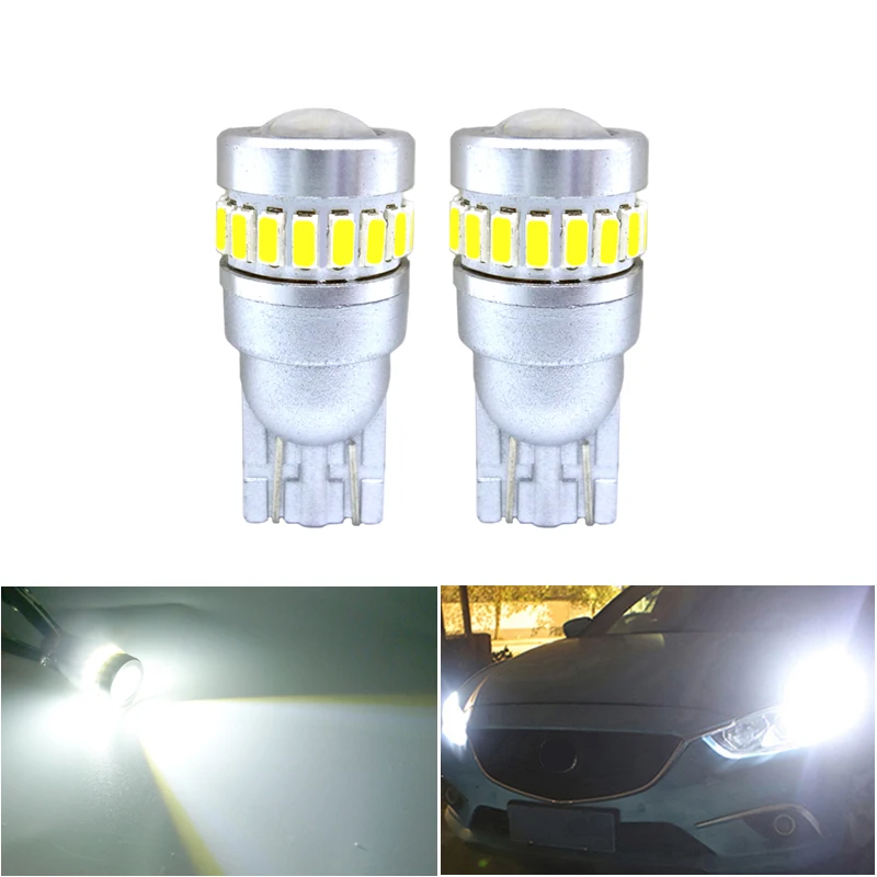 2x W5W T10 LED Light Bulbs 3014 Smd Light Bulbs On Cars For Renault ...