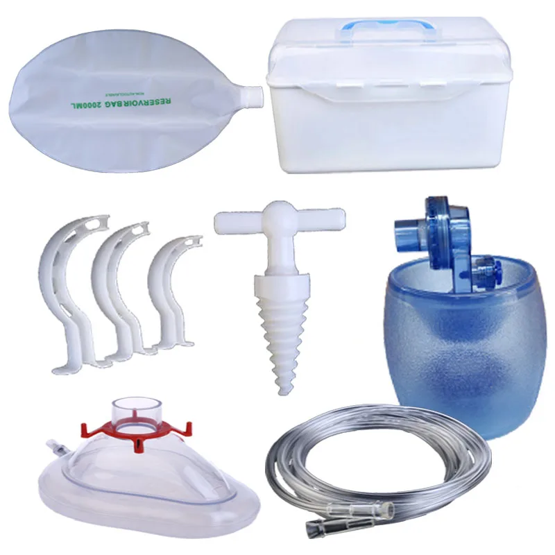 Manual Resuscitator PVC Kid Ambu Bag + Oxygen Tube First Aid kit Oxygen ...