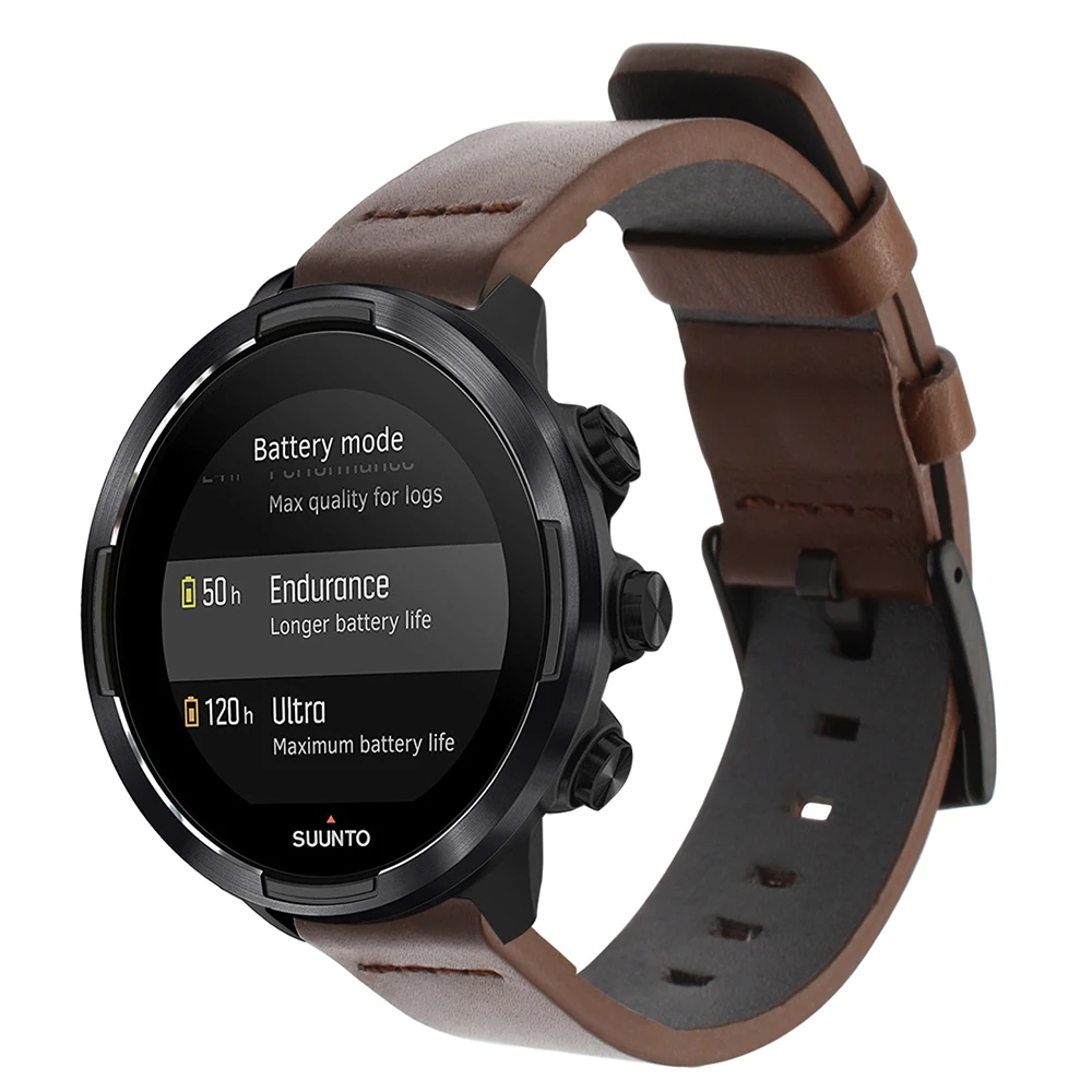 Correa de cuero aceitoso italiano para reloj Suunto 9/Ambit 3, de ...