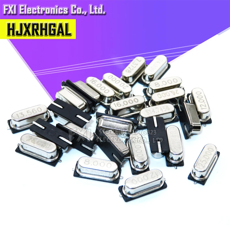10PCS 4Mhz 6Mhz 8Mhz 12Mhz 16Mhz 20Mhz 24Mhz 4.000mhz 8.000mhz SMD ...
