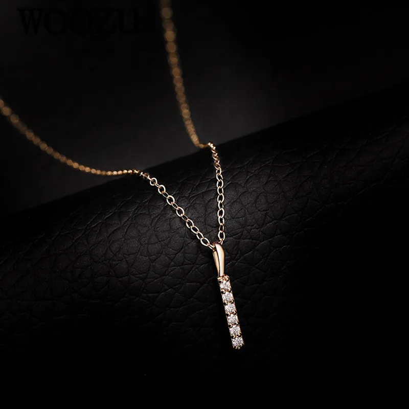 WOOZU-925-Sterling-Silver-Korean-Square-Zircon-Link-Chain-Pendant-Necklace-For-Women-Wedding-14k ...