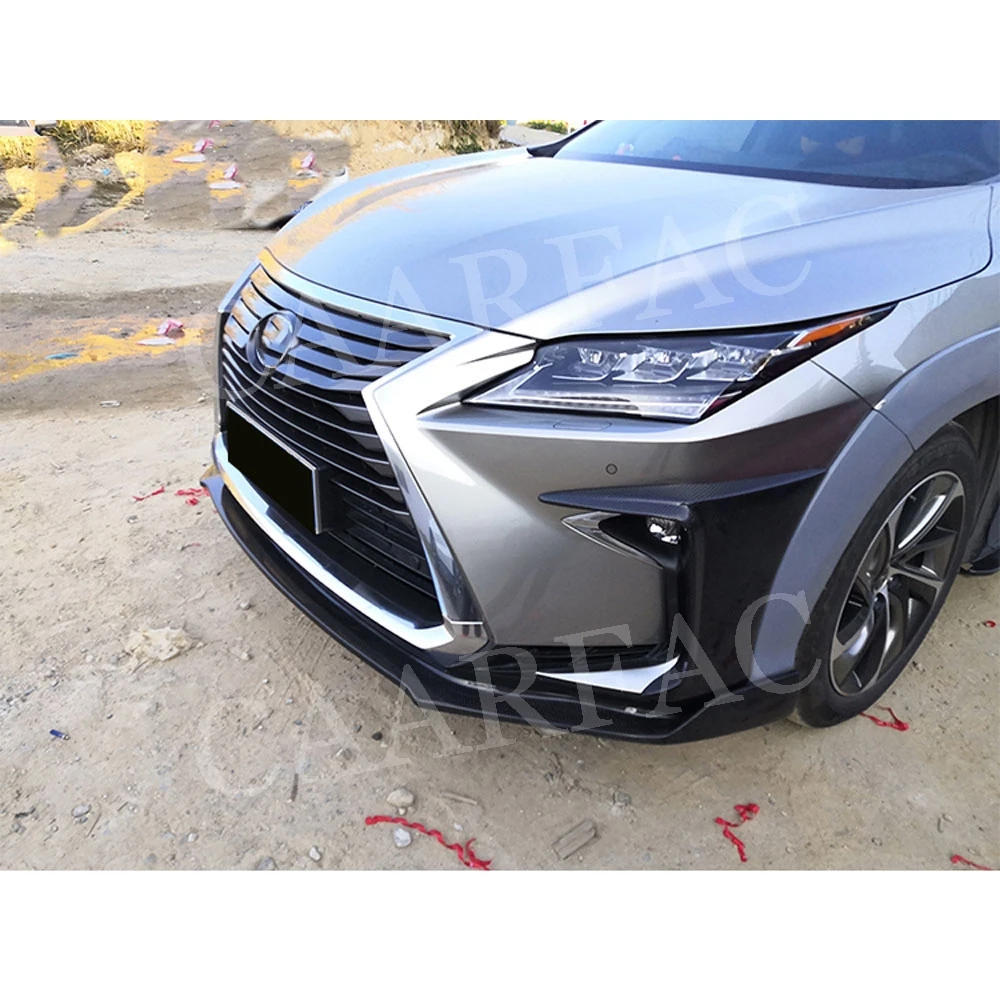 Carbon Fiber Front Bumper Foglamp Eyelids Trim Covers For Lexus RX300 ...