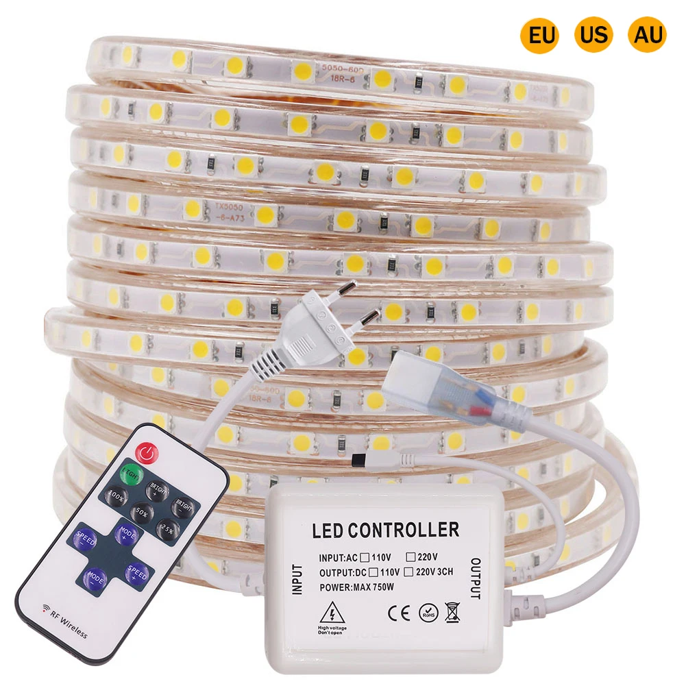 110V-220V-Flexible-LED-Strip-Light-SMD5050-60LEDs-M-LED-Strip-Light ...