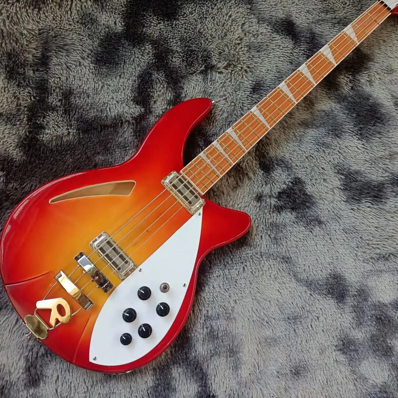 Cherry Red Bass Guitar