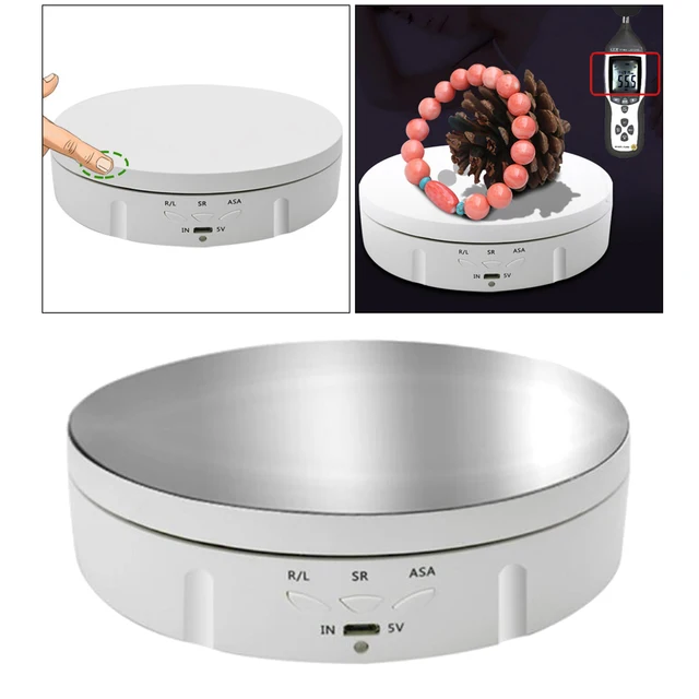 Elektromos 360 Forgó Kijelző Állvány Ékszer Modell Játékóra Tartó Alap ...