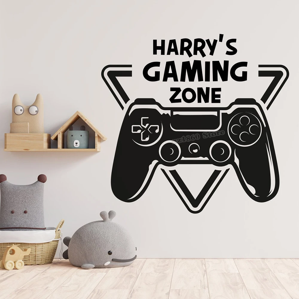 Custom-Name-Gaming-Zone-Wall-Decal-Gamer-Name-Custom-Video-Game ...