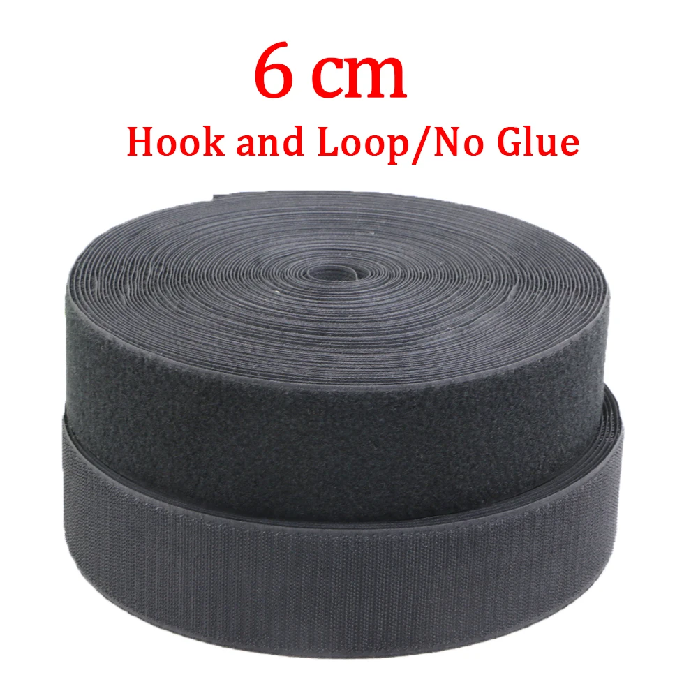 5Meters/pairs 60mm Non-adhesive Hook and Loop fastener Tape Sewing-on ...