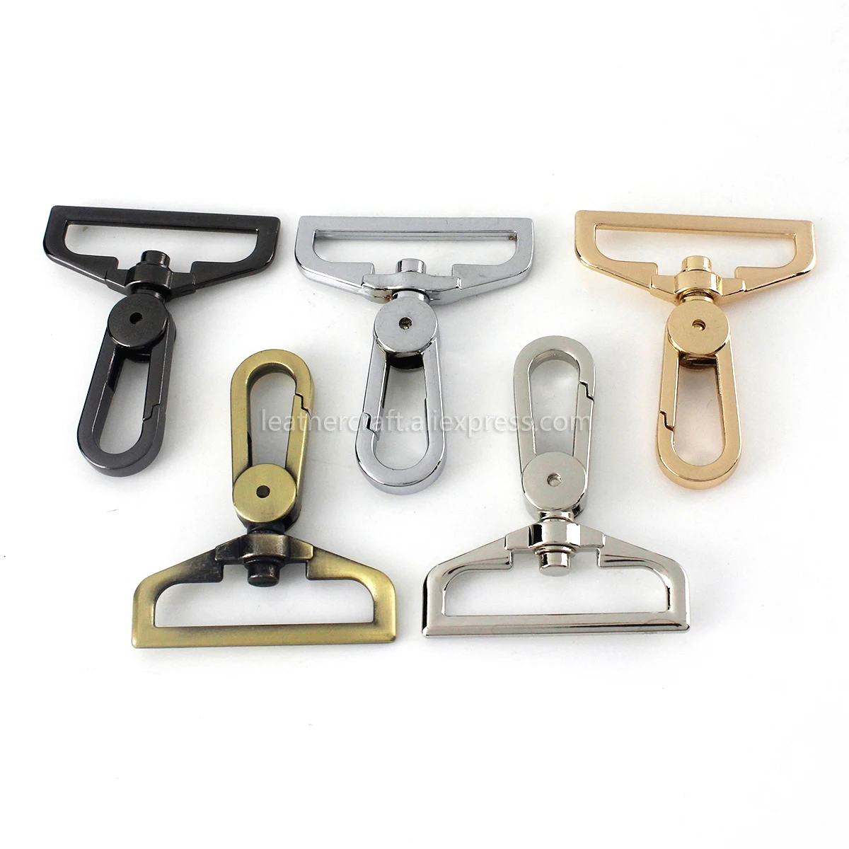 1pcs Metal 38mm D Ring Swivel Eye Snap Hook Trigger Clasps Clips for ...