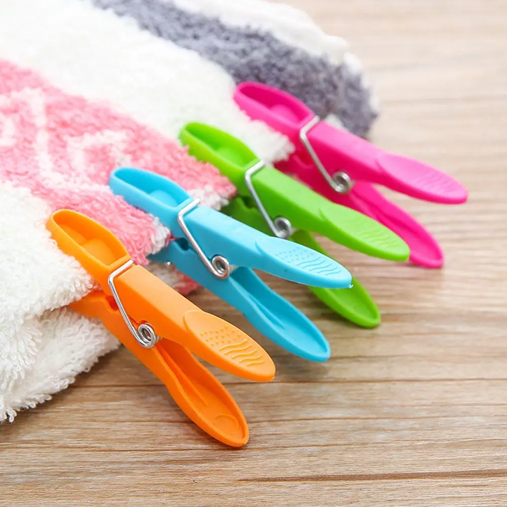 24Pcs Plastic Windproof Laundry Hangers Hooks Clamps Clothes Pegs ...
