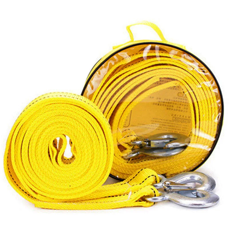 4m Heavy Duty 5 Ton Car Tow Cable With Safety Latch Towing Pull Rope ...
