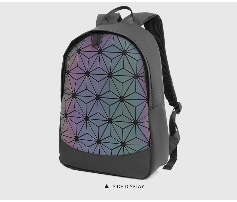 กระเป๋า Luminous Rhombic Backpack Trend European and American Style ...