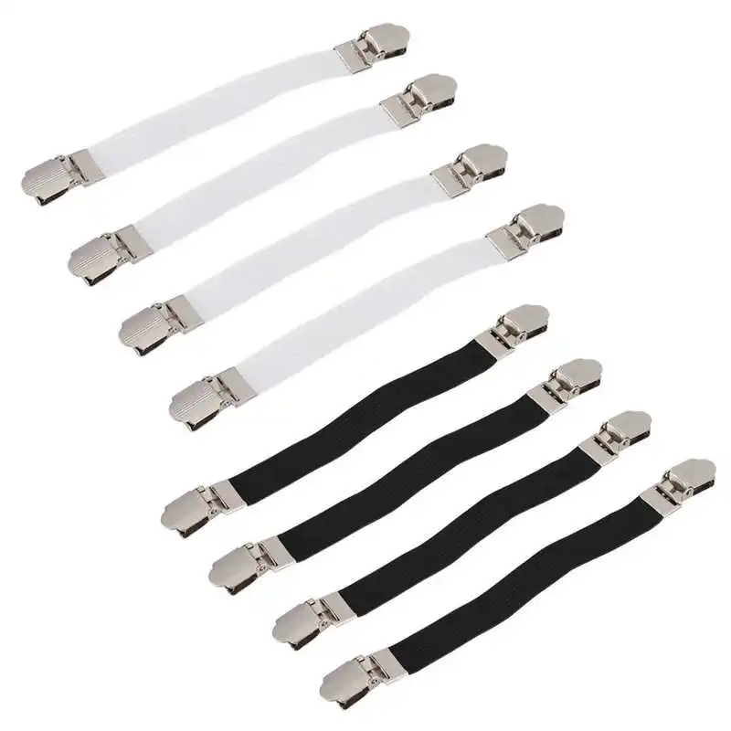 4pcs Elastic Bed Sheet Grippers Double Head Clips Gripper Holder ...