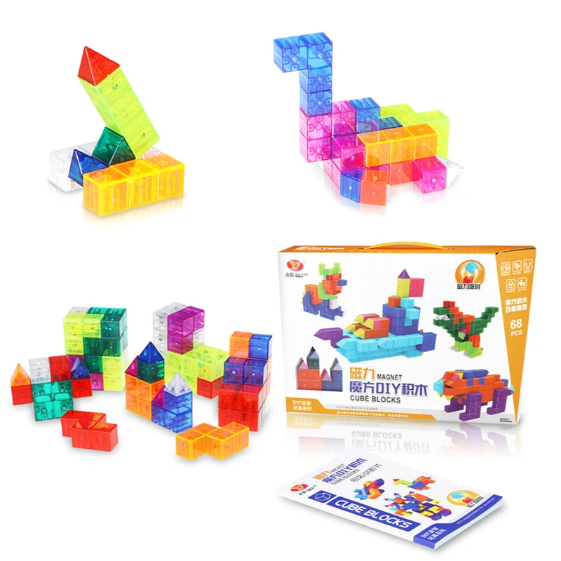 Children-Magnetic-Cube-Luban-Puzzle-Block-Toys-For-Boy-And-Girl-Color ...