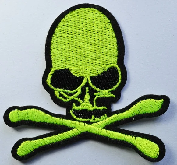 Green Skull And Crossbones