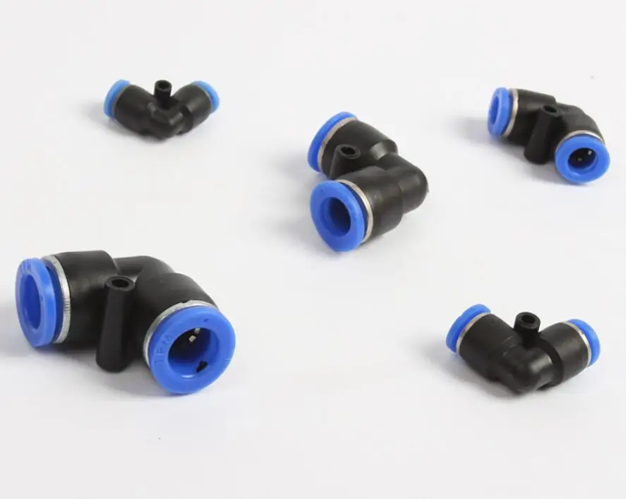 Conectores neumáticos de identificación, accesorio de codo igual en forma de L, PV12, 12mm, 100 ...