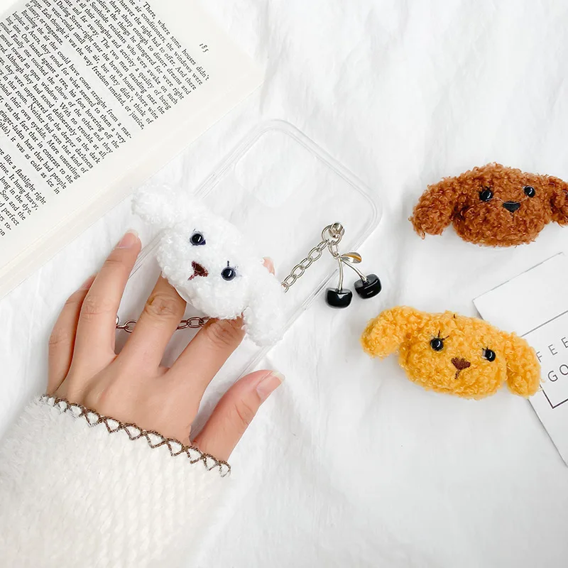 New Plush Teddy Mobile Phone Holder Folding Mobile Phone Grip Suitable ...