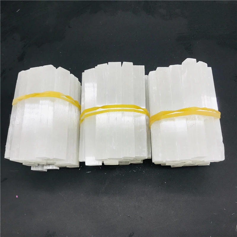 Natural-Selenite-Crystal-Stick-Chips-Gypsum-white-Quartz-Rough-Minerals ...
