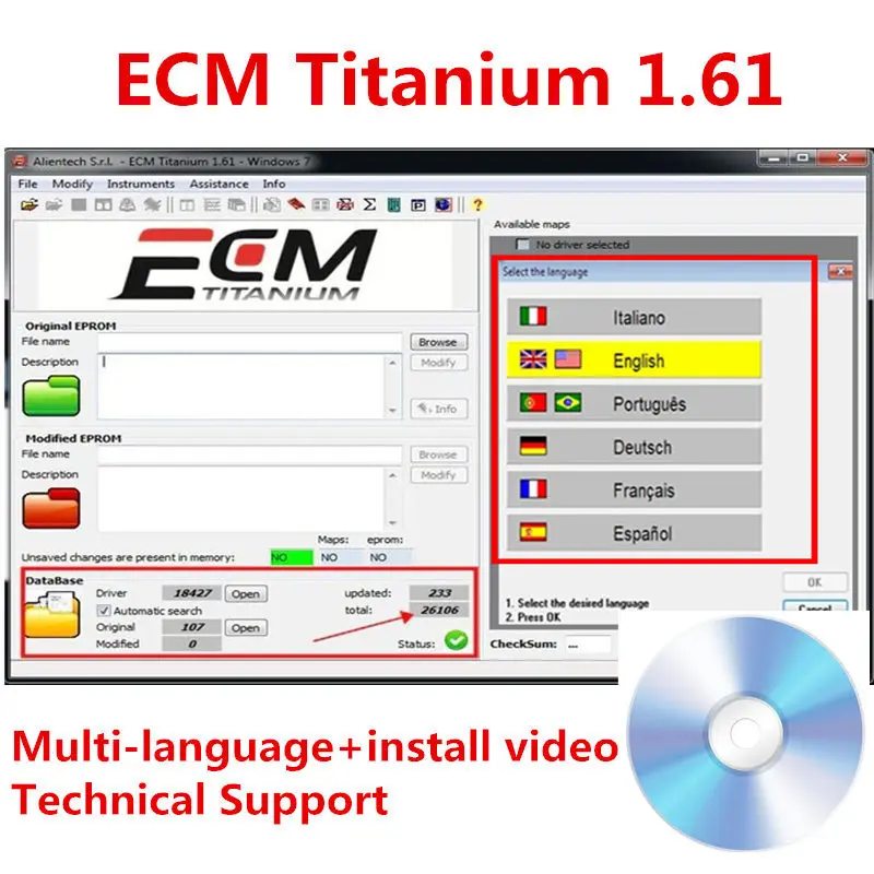 ECM-Titanium-V1-61-Software-with-26100-Driver-ECU-Multi-language-With ...