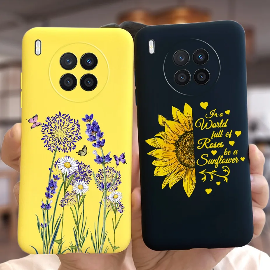 For-Huawei-Nova-8i-Case-Cute-Sunflower-Soft-Silicone-Back-Cover-Phone ...