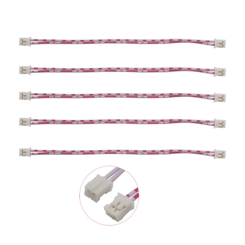 JST PH 2.0 2 Pin Plug Cable Connector Jst Pitch 2.0mm 2P Female to Female Head Terminals Wire ...