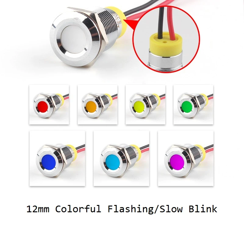 Ip66 Waterproof Colorful Flashing Led Metal Warning Indicator Light ...
