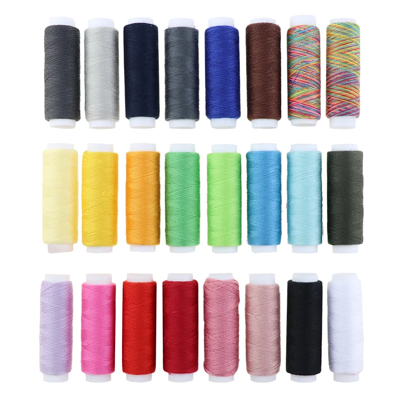 24-color Colorful Household Sewing Kit Hand-stitched Multi-color Sewing ...