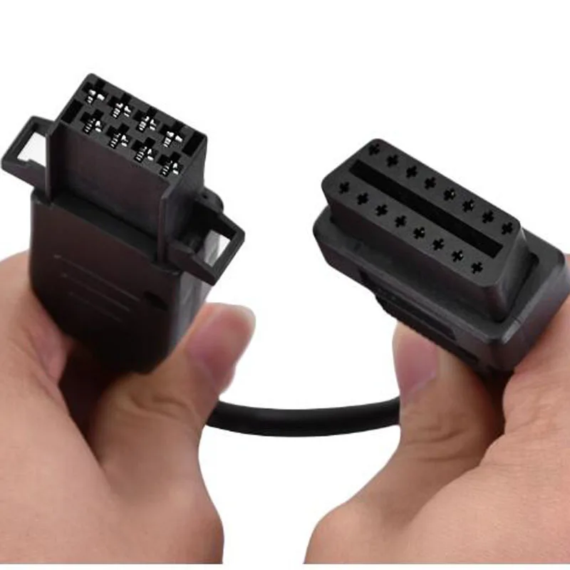8 To 16 Pin Car OBD Adapter ELM327 Diagnostic Cable OBD2 Extension ...