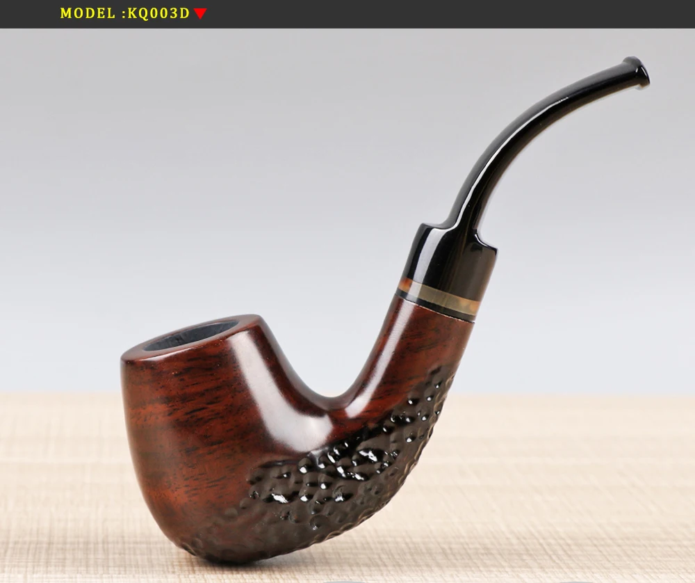 Pipe,Collection de tuyaux en bois coudés,fait à la main,en ébonite,pour ...