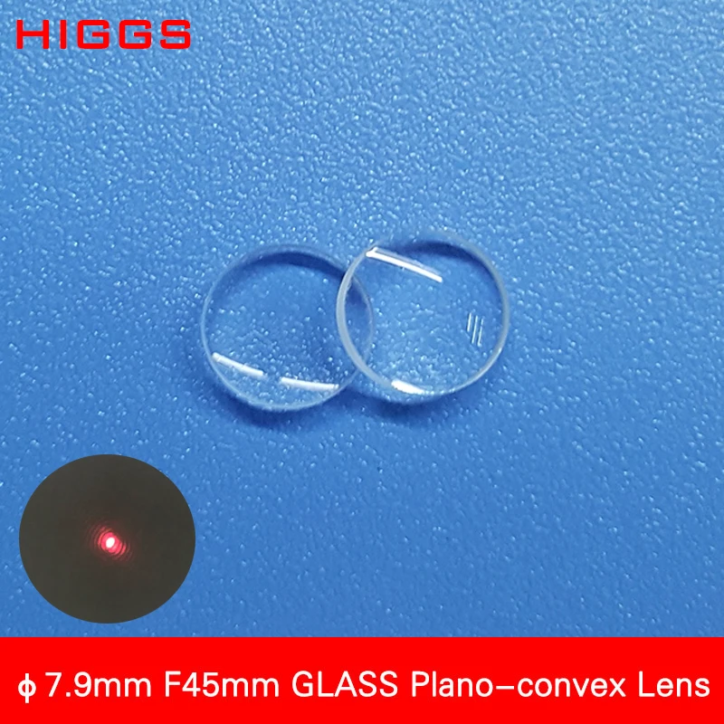 Diameter 7.9mm focus length 45mm small size Glass laser focusing lens ...