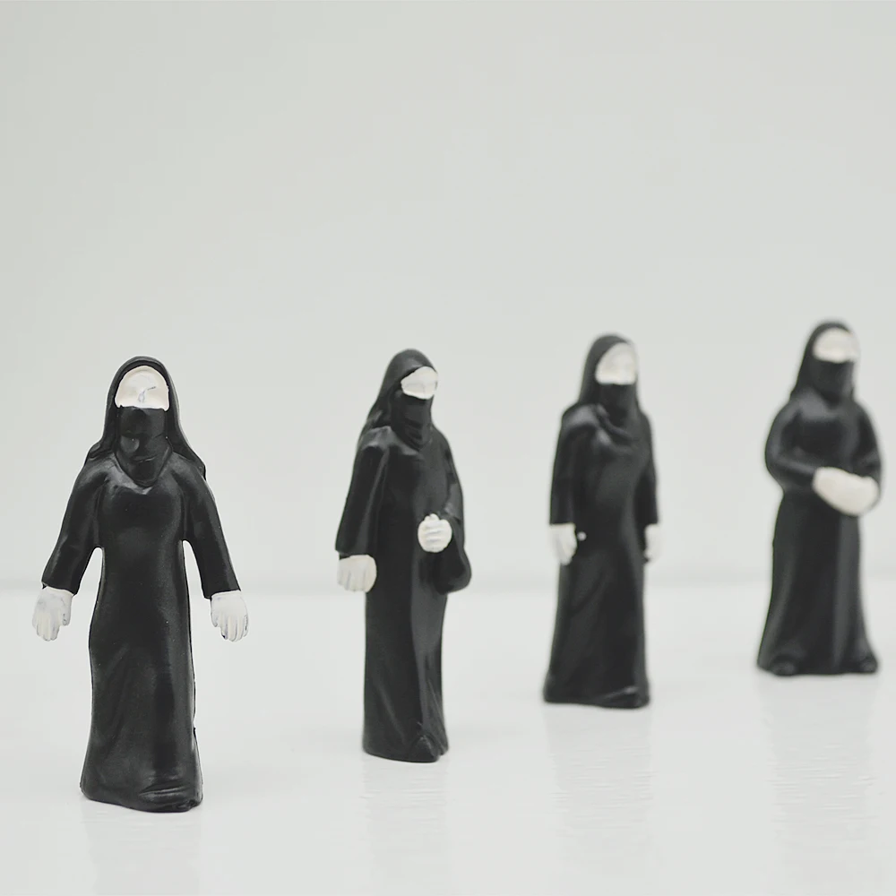 1:50 1:75scale arab figure 100pcs model color arab tiny people for ...