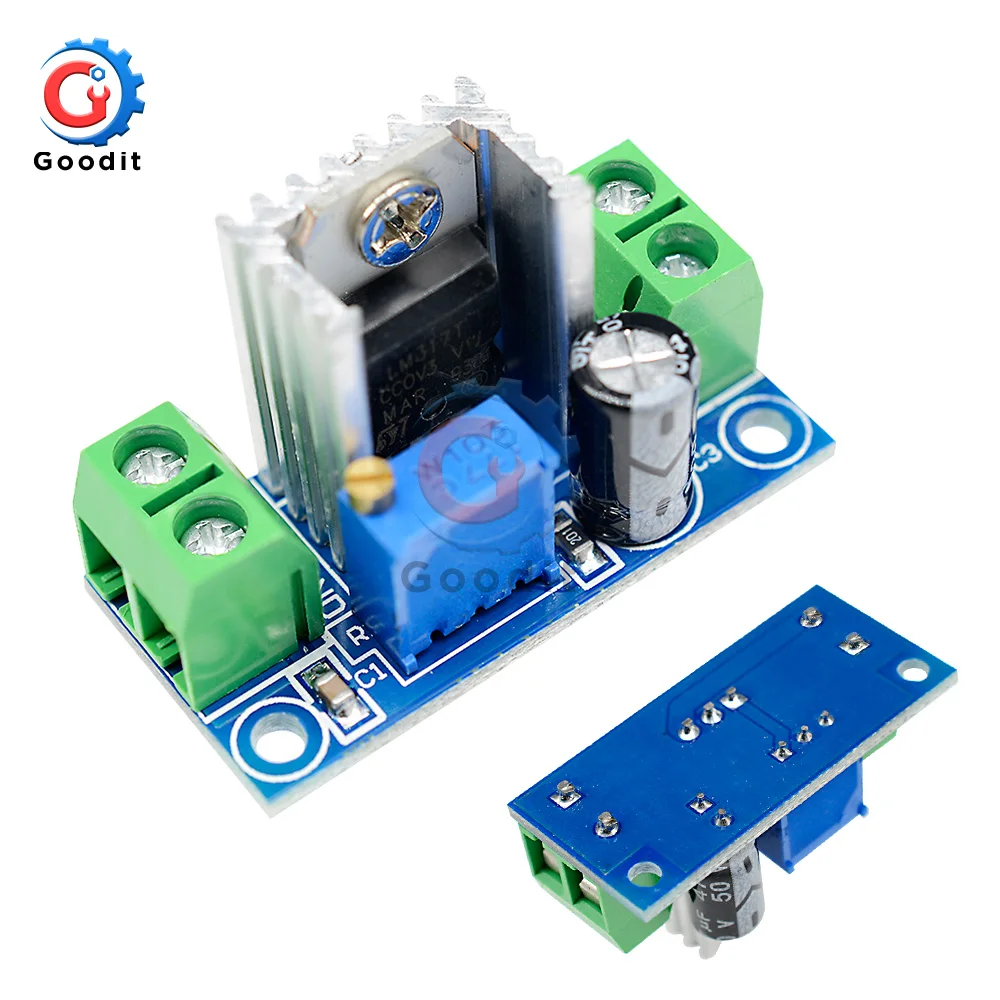 Regulador lineal de voltaje ajustable LM317, fuente de alimentación, reductor, Módulo de placa ...