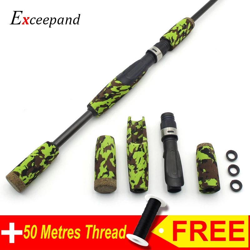 Exceepand CAMO Rod Building EVA Camouflage Spinning Fishing Rod Handle ...