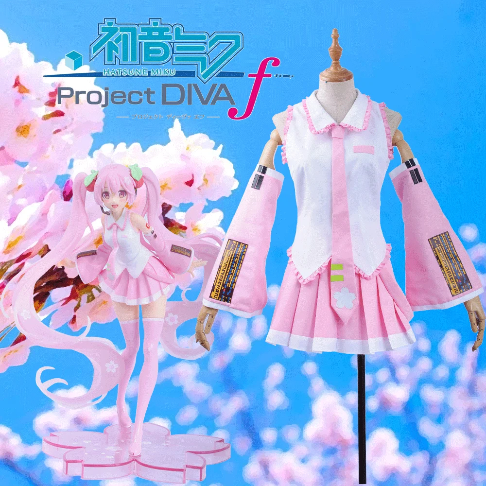 New Cosplay Costumes Taito Miku Sakura Miku Pink Cosplay Costumes|Anime ...