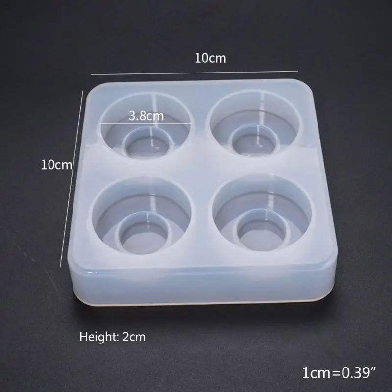 2022 New Silicone Crystal Epoxy Resin Mold Round Drawer Handle Casting Mould Handmade Diy - Clay ...