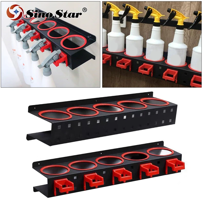 Spray Bottle Storage Rack Abrasive Material Hanging Board Holder Car ...