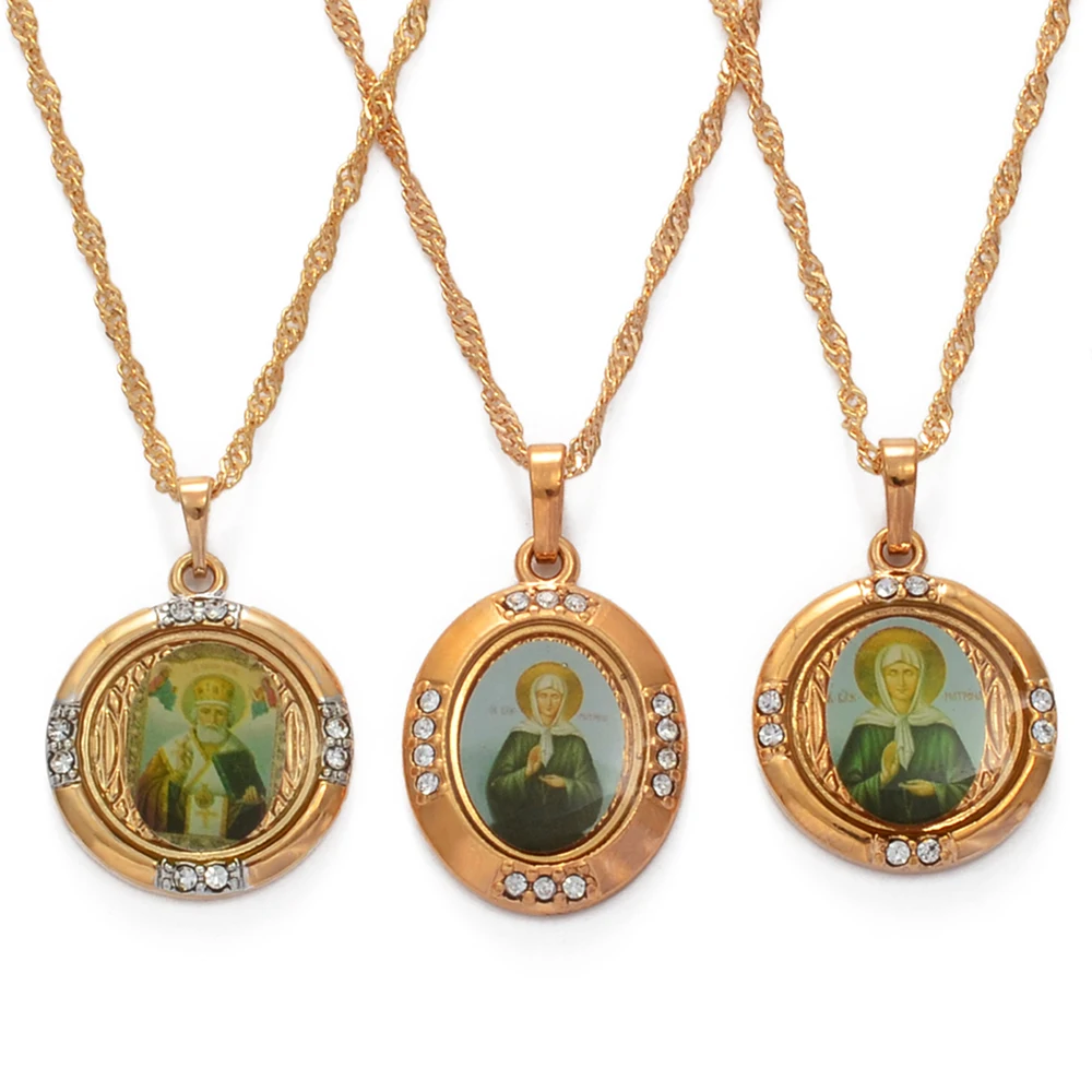 Saint Nicholas Saint Matrona Blind of Moscow Necklaces St. Innocent ...